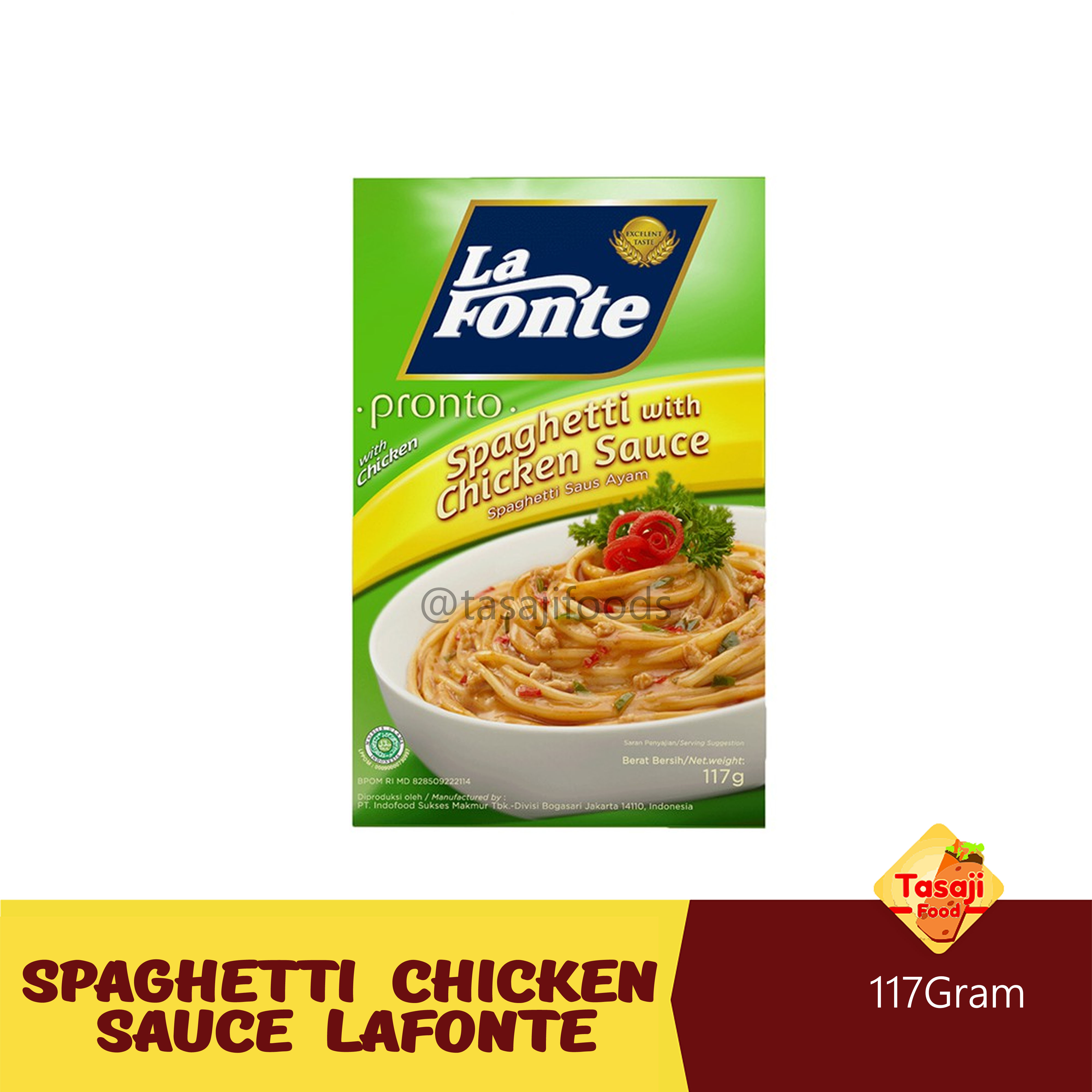 La Fonte Pronto Spaghetti Saos Ayam 117gr Chicken Sauce | Tasaji Food