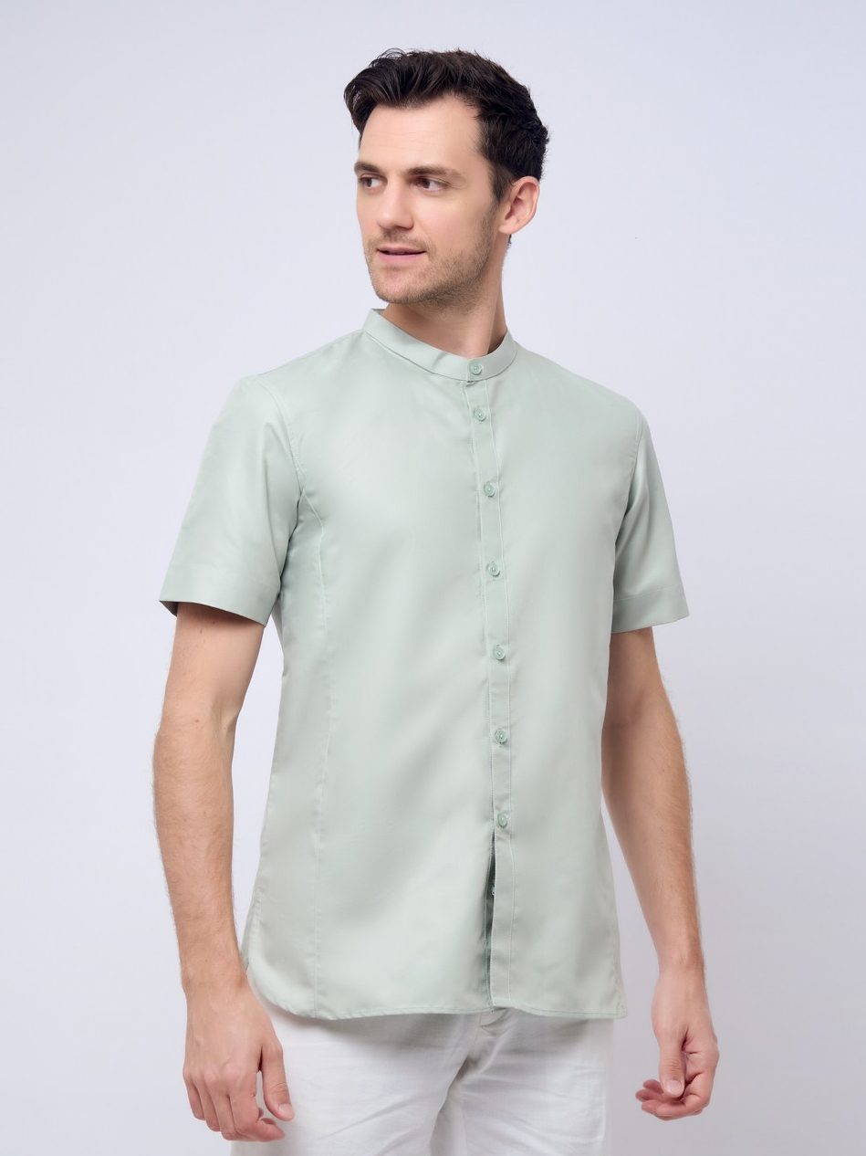 ROYA - Kemeja Koko OMAR - Lengan Pendek Smart Fit – Sage | Gaiabrands