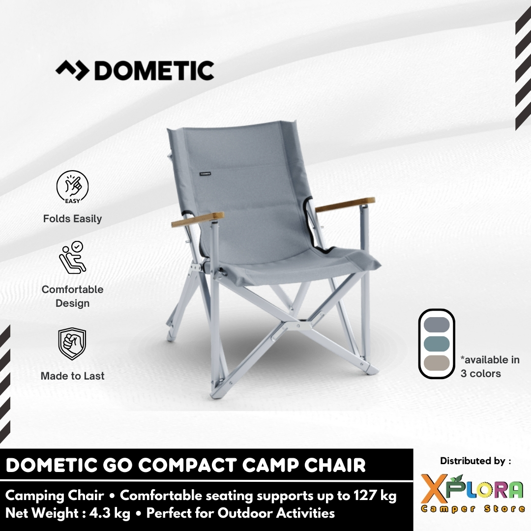Dometic GO Compact Camp Chair – Strong 600D Foldable Camping Chair ...