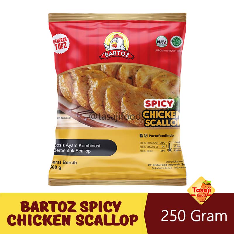 Bartoz Spicy Chicken Scallop 250 Gram | Tasaji Food