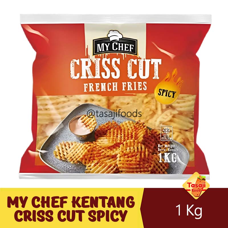 My Chef Kentang Criss Cut Spicy 1 kg French Fries | Tasaji Food