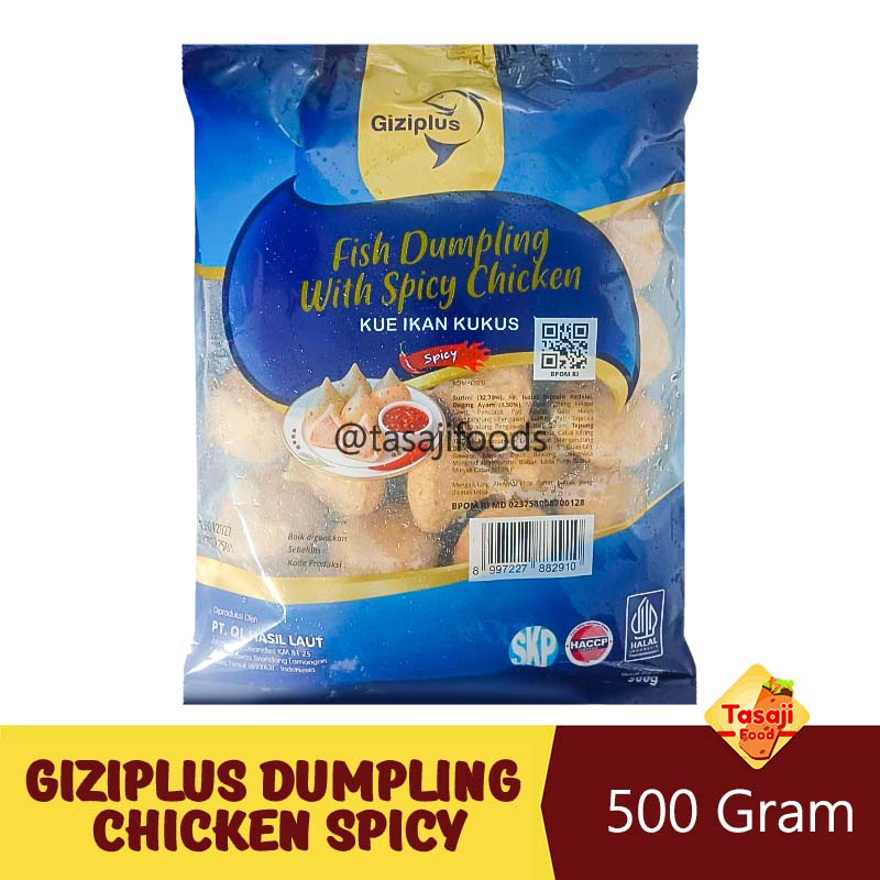 GiziPlus Dumpling Chicken Spicy 500 Gram Olahan Ikan | Tasaji Food