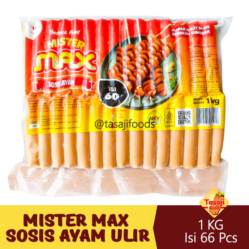 Mister Max Sosis Ayam 1 Kg Isi 66 Pcs | Tasaji Food