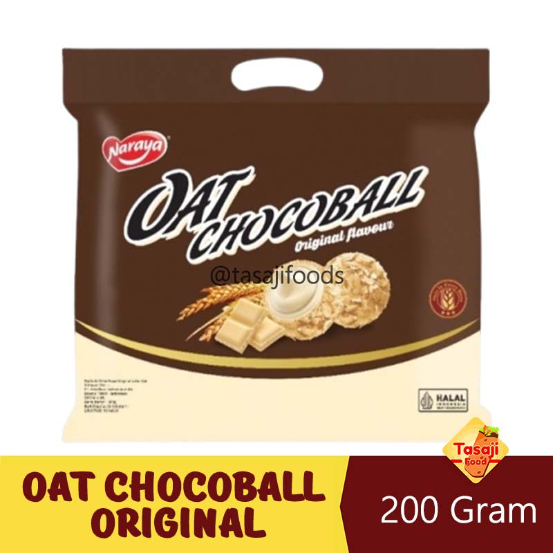 Naraya Oat Chocoball Original 200 Gram – Camilan Oat | Tasaji Food