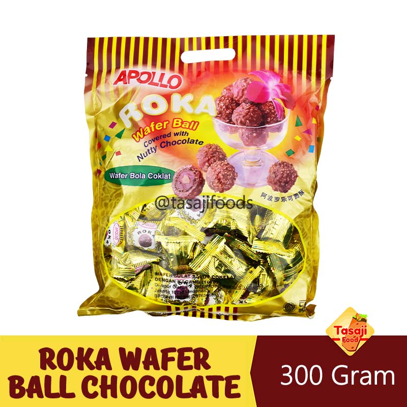 Apollo Roka Wafer Ball Chocolate 300 Gram Naraya | Tasaji Food